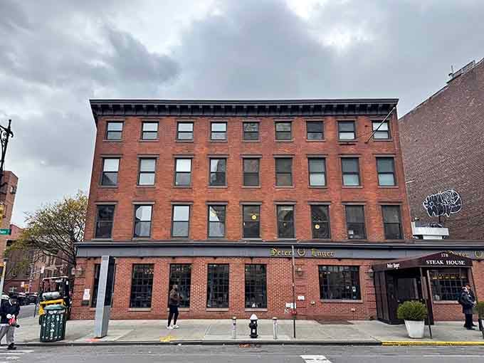 The full Brooklyn building housing this legendary institution, standing proud on Broadway in Williamsburg.
