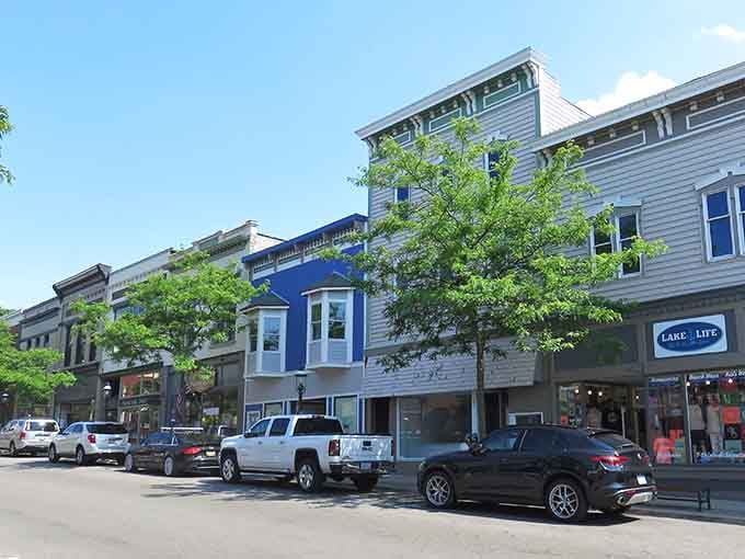 Colorful Victorian buildings lining the street like a rainbow of architectural excellence, making every walk downtown feel like a scenic tour.
