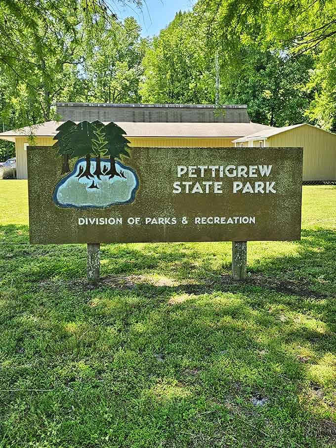 When you see this sign, you know you've arrived at one of North Carolina's best-kept secrets.