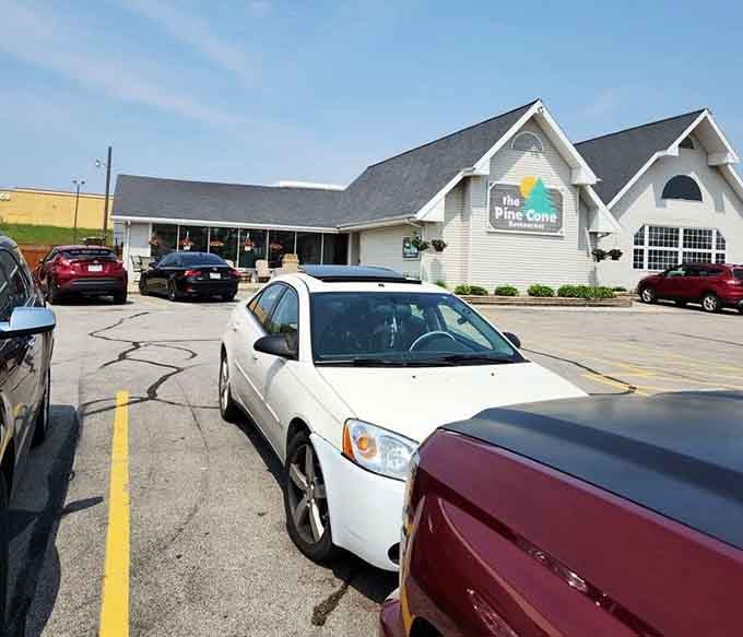 A full parking lot is always the best restaurant review&mdash;locals know where to find the good stuff, clearly.