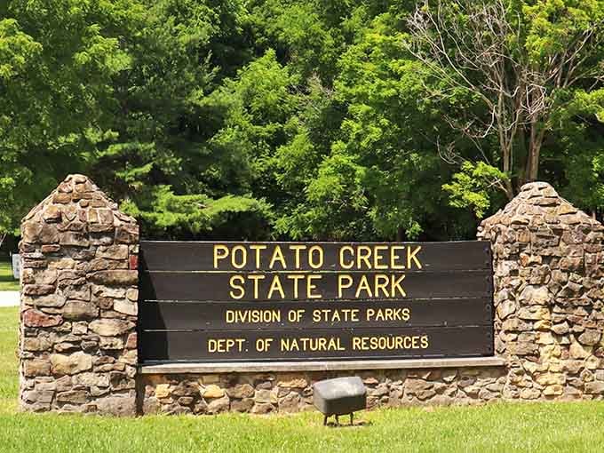 That classic state park sign welcomes you to adventures that don't require a passport or plane ticket.