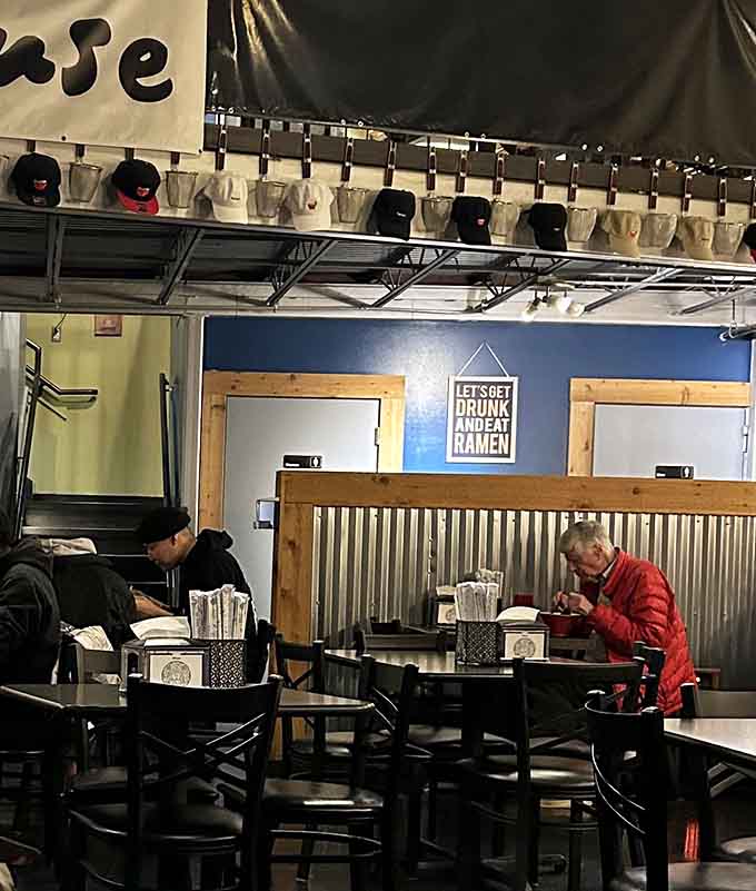 Solo diners and groups alike find their happy place in this cozy spot dedicated to ramen perfection.