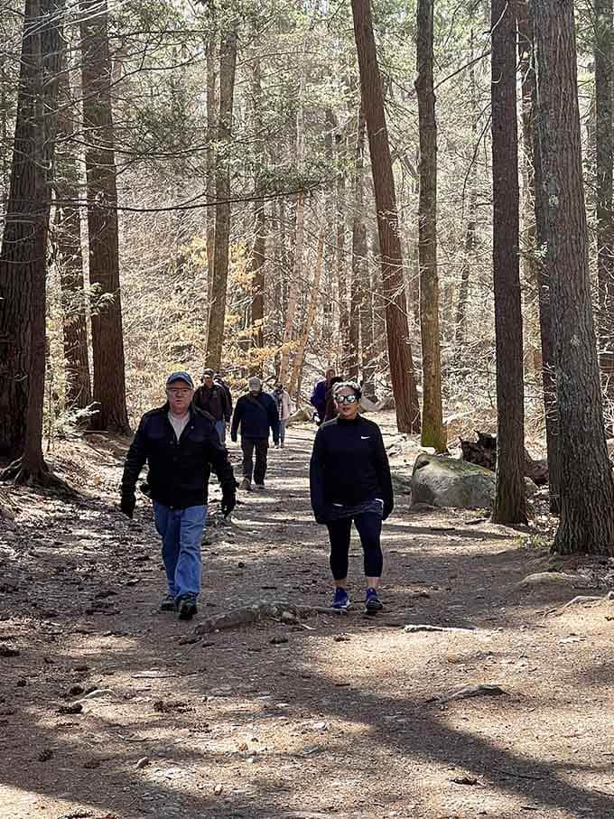 Generations gather here to share the simple joy of walking together through woods that welcome everyone equally and freely.