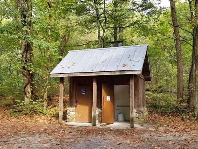 Clean facilities in the woods are like finding an oasis, except instead of water, it's modern plumbing.