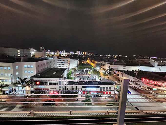 The view from up here reminds you that sometimes the best seat isn't inside at all.