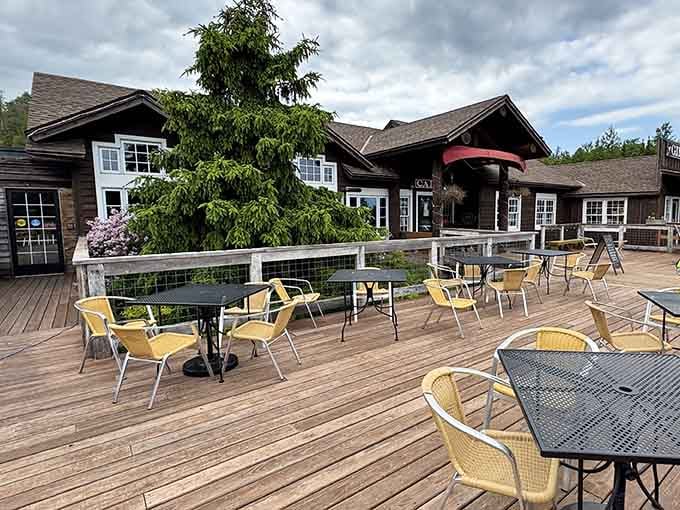 Outdoor seating for those perfect Minnesota days when the weather cooperates and life feels absolutely right.