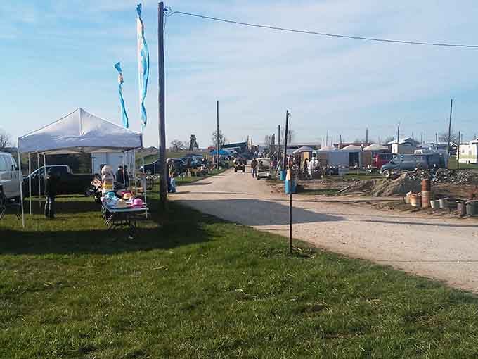 Wide pathways invite leisurely exploration through this bargain hunter's paradise under Missouri's beautiful open skies.