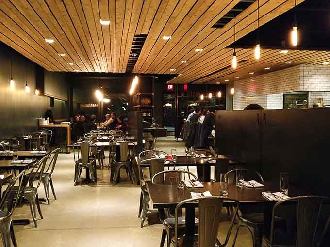 An interior that manages to feel both upscale and welcoming, like a hug in restaurant form.