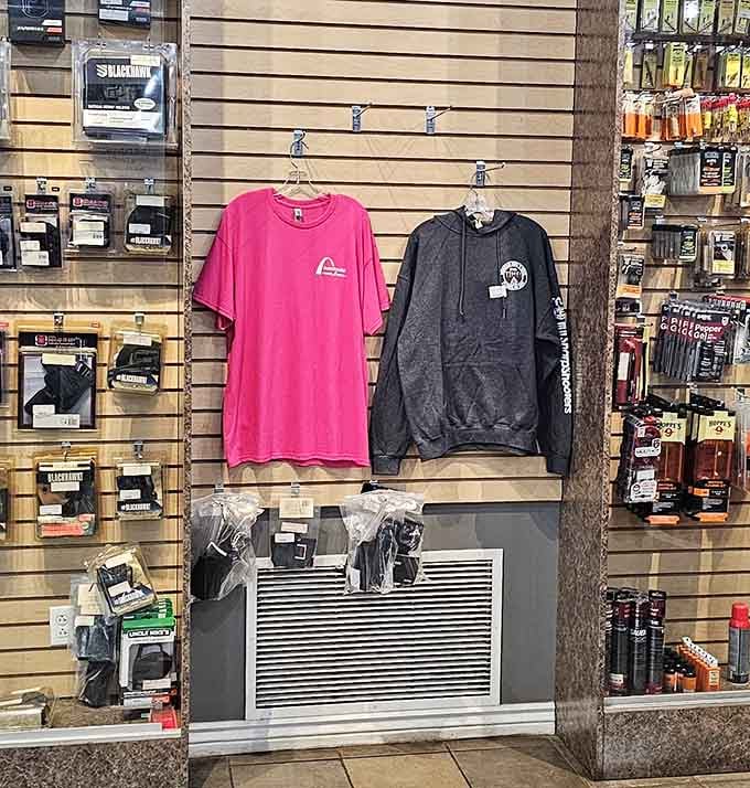 Branded merchandise lets you take home a souvenir from this one-of-a-kind St. Louis destination spot.