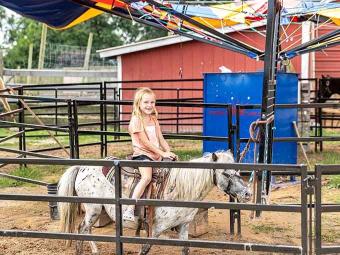 Nothing says "perfect childhood memory" quite like a pony ride that doesn't require quarters or a shopping mall parking lot.