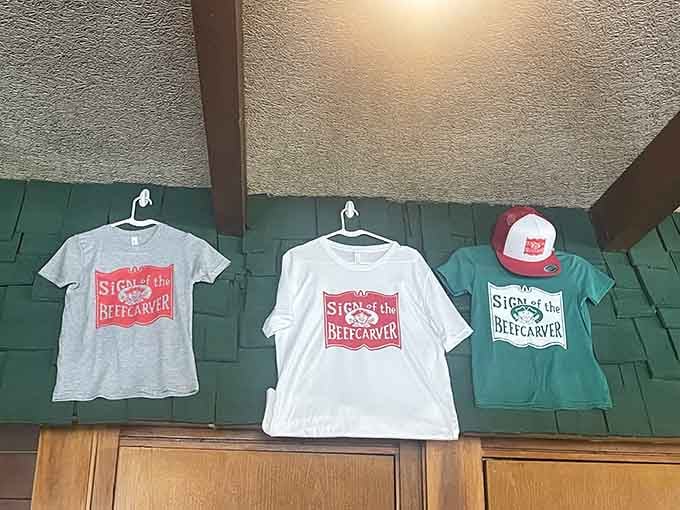 Take home a t-shirt so you can advertise your excellent taste in restaurants while doing your grocery shopping.