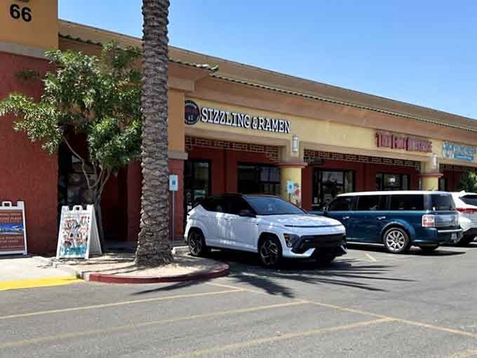 Plenty of parking means the hardest part of your visit is deciding which ramen to order first.
