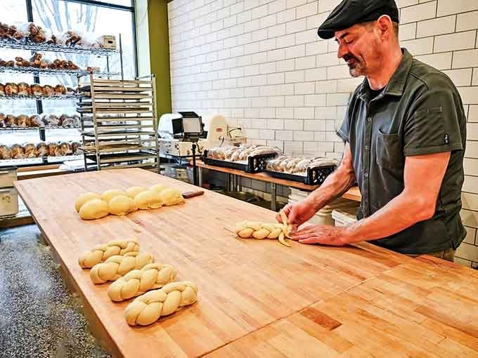 Watching skilled bakers shape dough by hand reminds you that quality craftsmanship never goes out of style here.