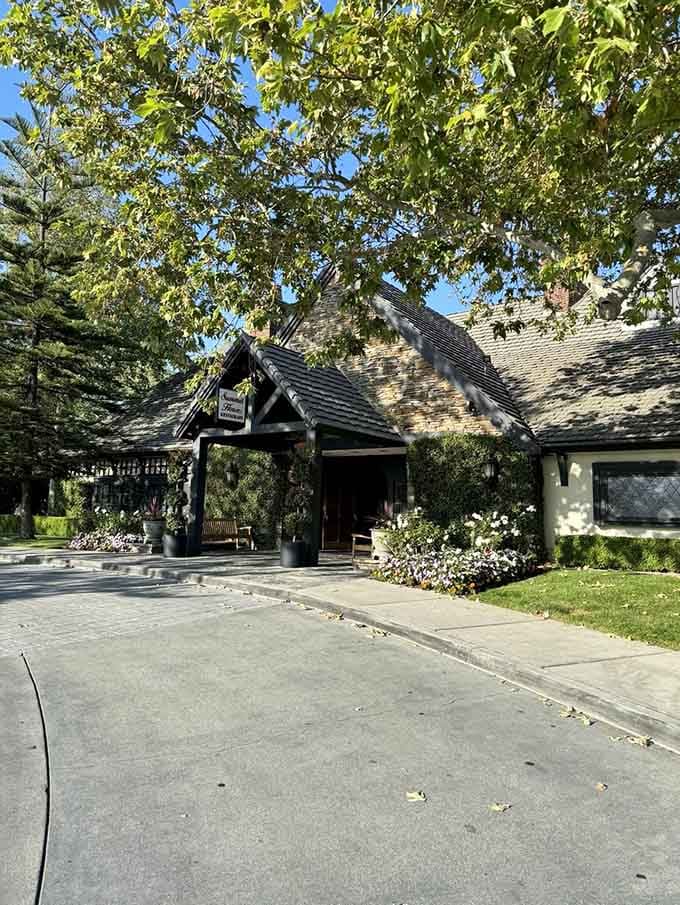 Tudor architecture in Southern California, because sometimes the best surprises are the ones that don't quite belong.