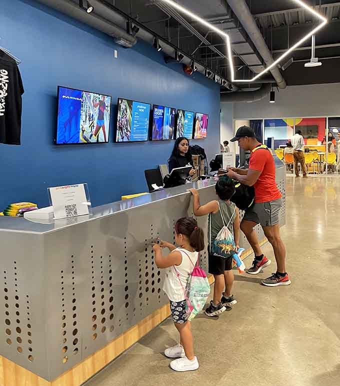 The admission desk where your journey begins and your excuses for staying home officially end forever.