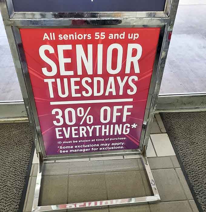 Senior Tuesdays deliver serious savings because wisdom and experience deserve to be rewarded with excellent discounts always.