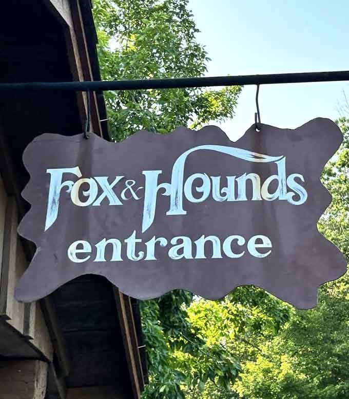 The entrance sign welcomes you to an experience that's equal parts whimsical and wonderfully inviting to explore.
