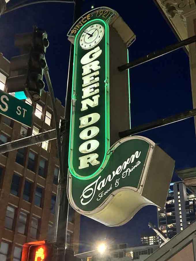 That neon sign beckons like a lighthouse for the hungry and thirsty, guiding you home to good times and great food.