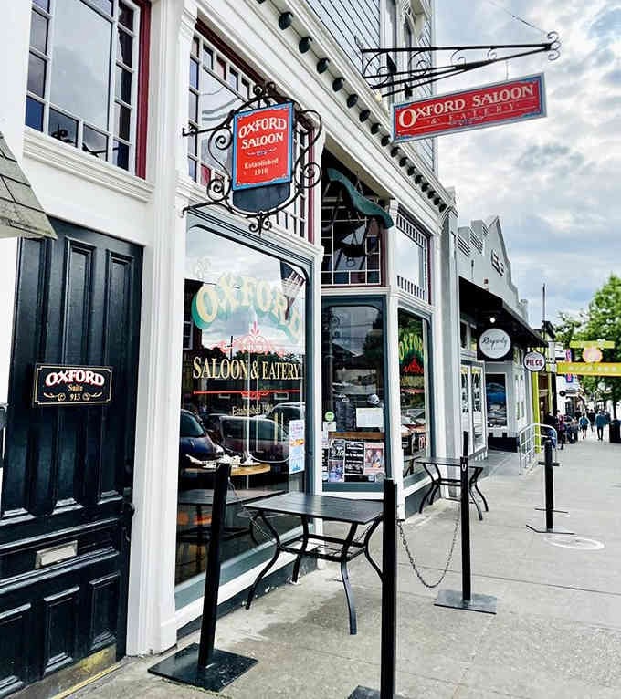 The charming downtown location makes The Oxford Saloon the perfect stop during your Snohomish antique shopping adventure today.