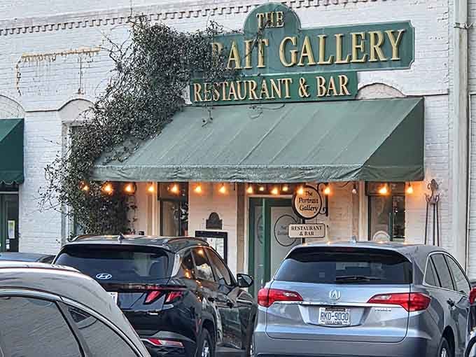 The welcoming storefront that's become a Matthews landmark, beckoning diners to discover what's inside.
