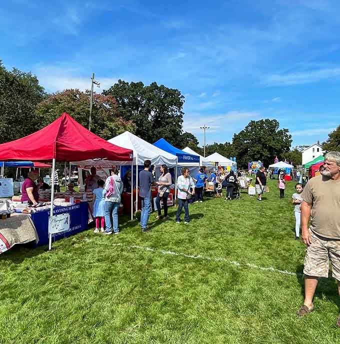 Thompson's farmers market brings the community together over fresh produce, proving neighbors still exist beyond Facebook.