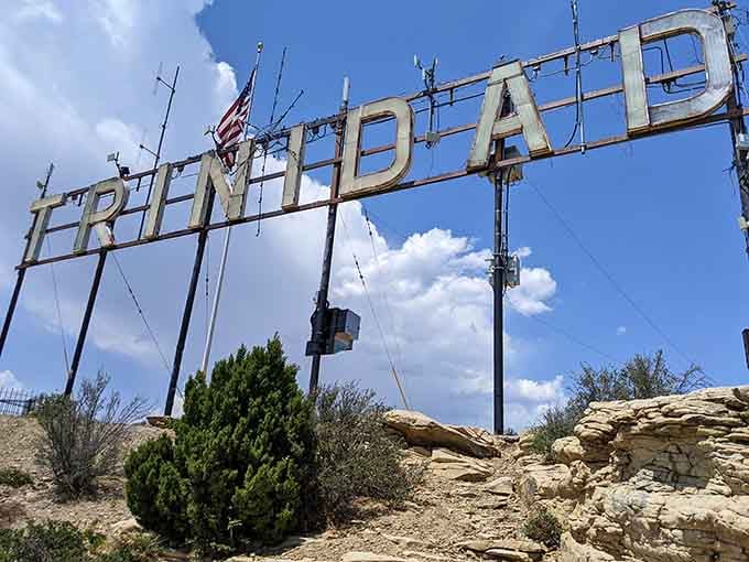 The Trinidad sign welcomes newcomers to a town where "affordable Colorado living" isn't considered an oxymoron anymore.