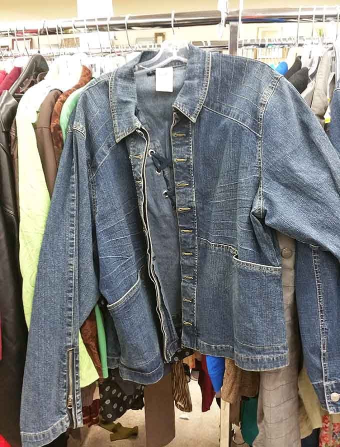Classic denim jackets hanging ready to add that timeless cool factor to literally any outfit you own.