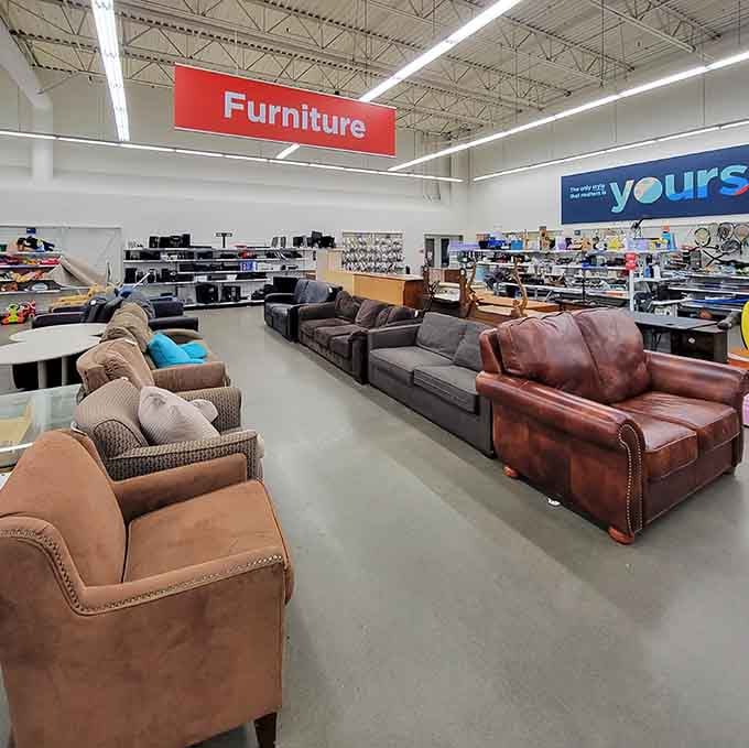 Furniture finds range from practical to luxurious, all waiting to furnish your space beautifully.