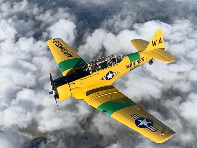 Flying above the clouds in a WWII trainer proves that some experiences are worth every penny and then some.