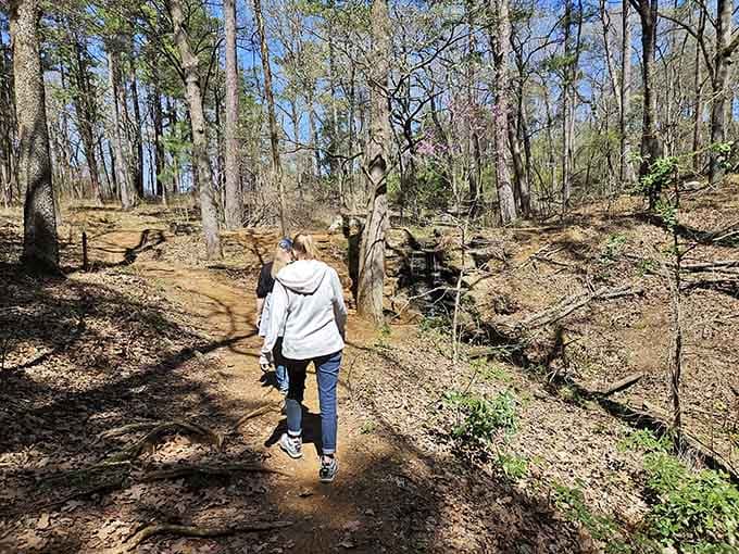 Fellow trail explorers discover what locals have known all along: the best adventures don't require mountain climbing gear.