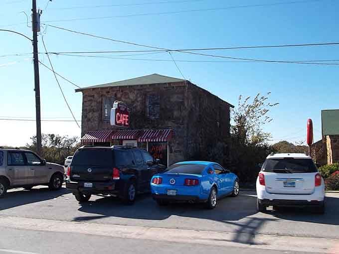 When the parking lot looks like this, you know you've found something special that locals have treasured forever.