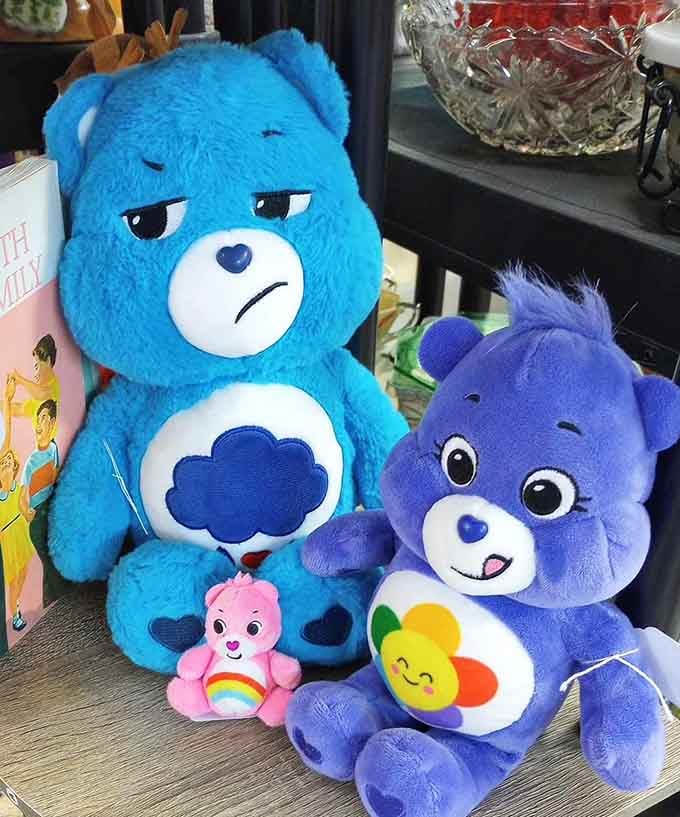Grumpy Bear and friends remind us that even nostalgia comes in shades of blue sometimes.