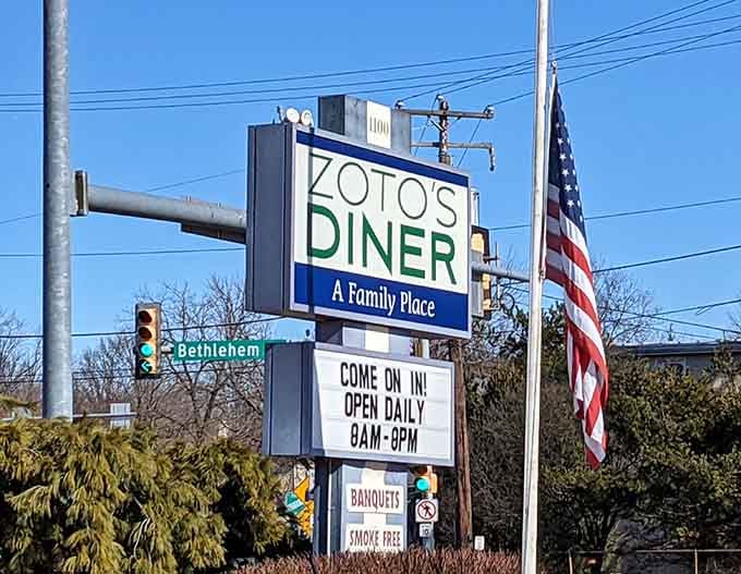 The roadside sign proudly declaring "A Family Place" delivers exactly what it promises to everyone.