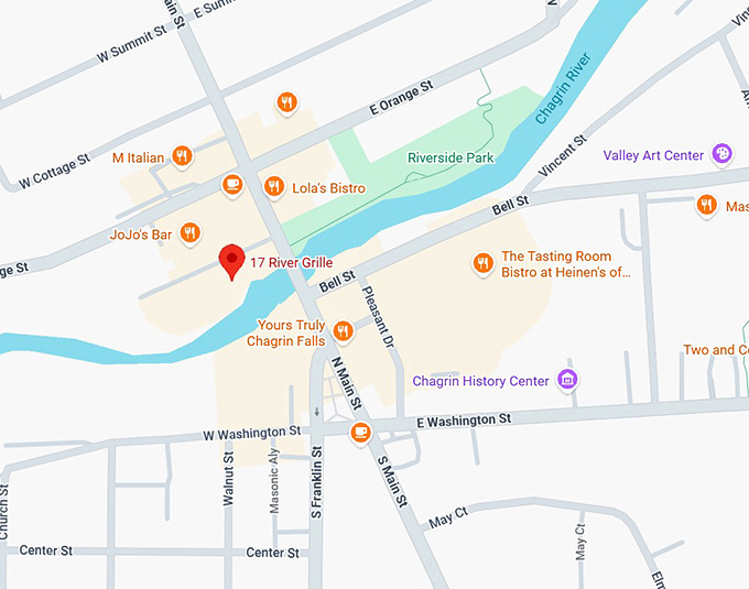 16. 17 river grille map