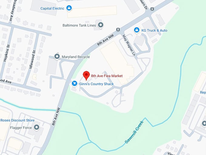 16. 8th ave flea market map