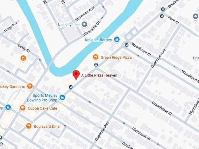 16. a little pizza heaven map