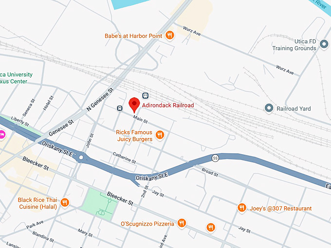 16. adirondack railroad map