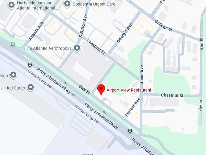 16. airport view restaurant's map