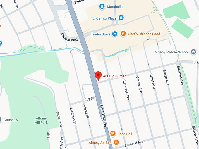 16. al's big burger map