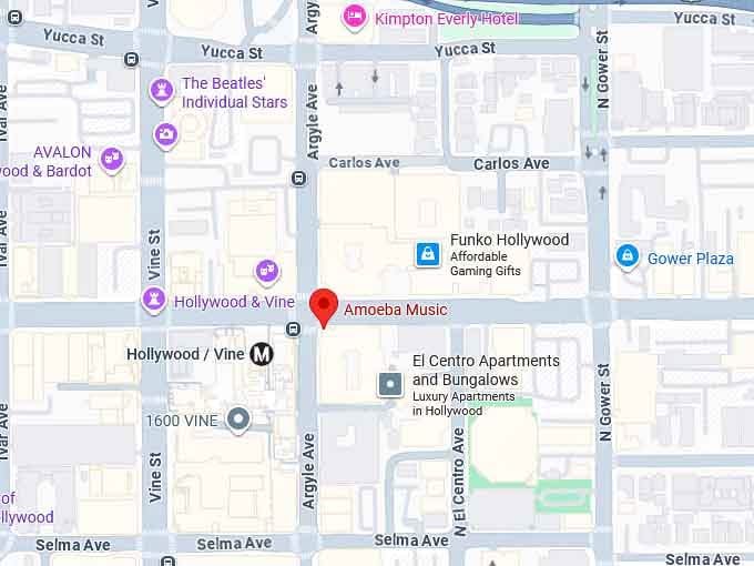 16. amoeba music map