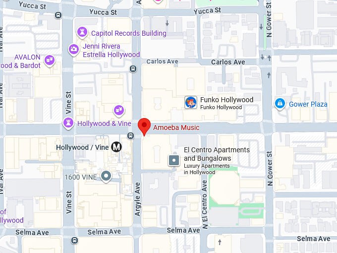 16. amoeba music map