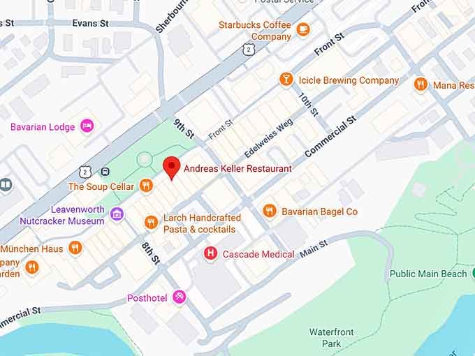 16. andreas keller restaurant map