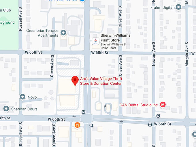 16. arc's value village thrift store & donation center map