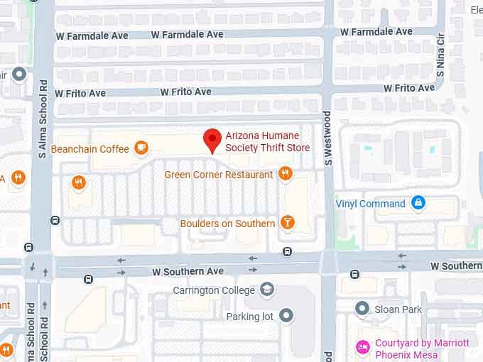 16. arizona humane society thrift store map