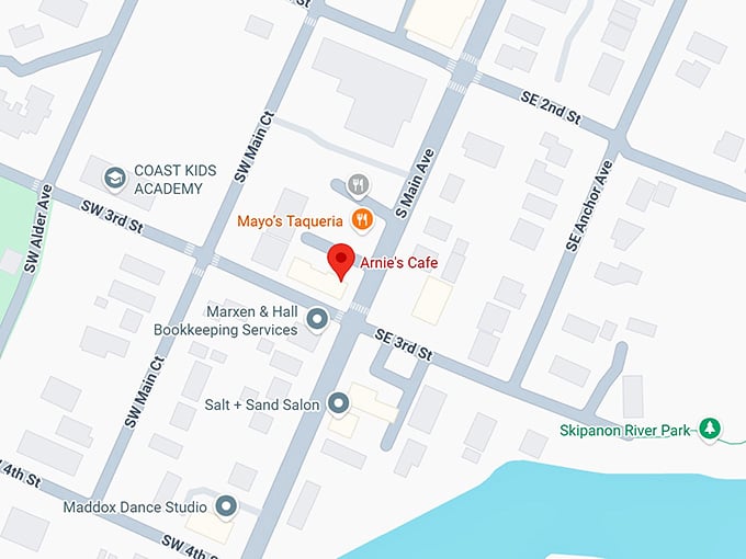 16. arnie's cafe map