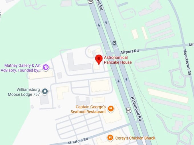 16. astronomical pancake house's map