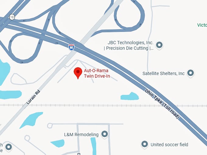 16. aut o rama twin drive in map