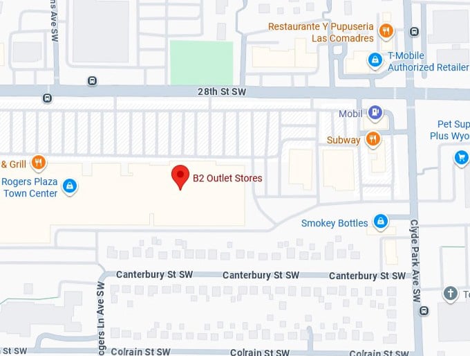 16. b2 outlet stores map