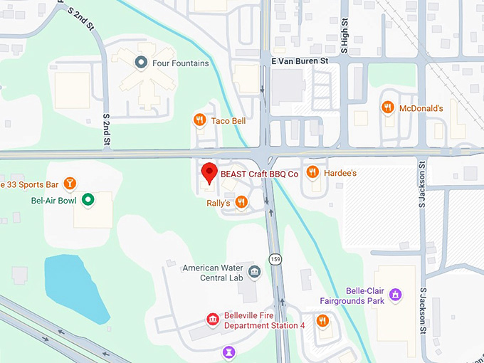 16. beast craft bbq co. map