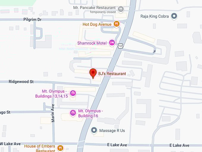 16. bj's restaurant map